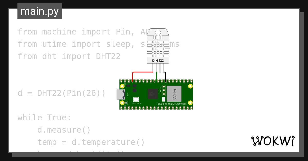 Libreria Dht22 Wokwi Esp32 Stm32 Arduino Simulator