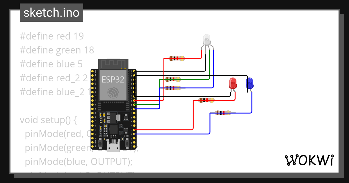 Praktikum2 - Wokwi ESP32, STM32, Arduino Simulator