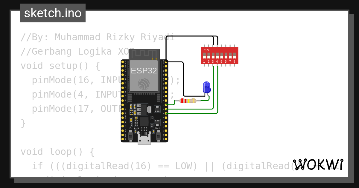Mikrokontroler Wokwi Esp32 Stm32 Arduino Simulator 0815
