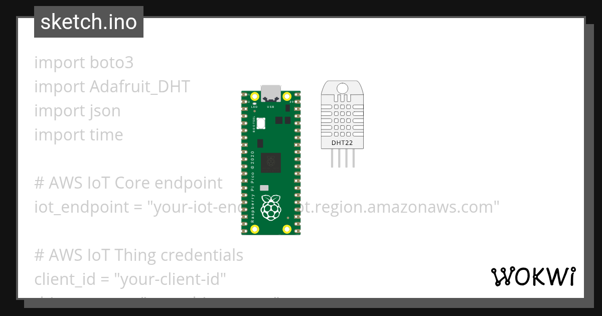 Raspberry pi dht - Wokwi ESP32, STM32, Arduino Simulator
