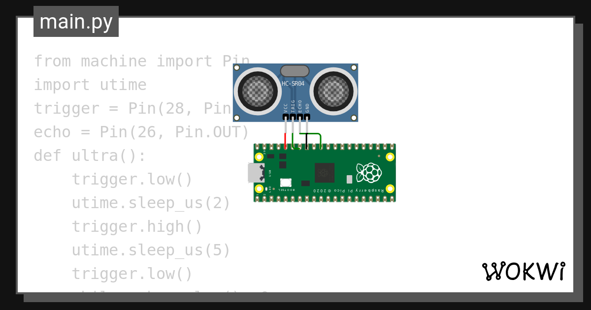 Ultrasound Wokwi Esp32 Stm32 Arduino Simulator 8451