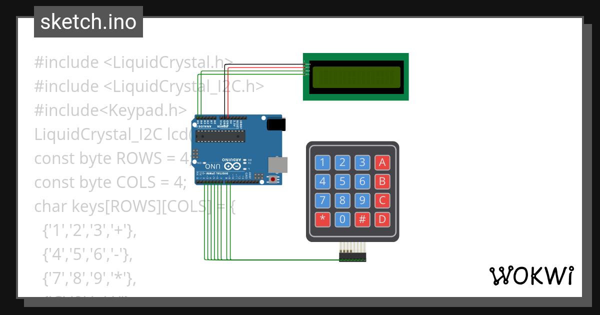 Calculator Wokwi Esp32 Stm32 Arduino Simulator 