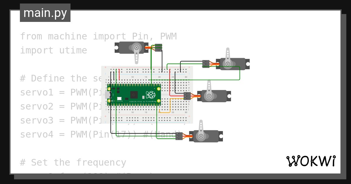 Raspberry Pi Pico Servo Pulse Picozero Copy 3 Wokwi Esp32 Stm32 Arduino Simulator