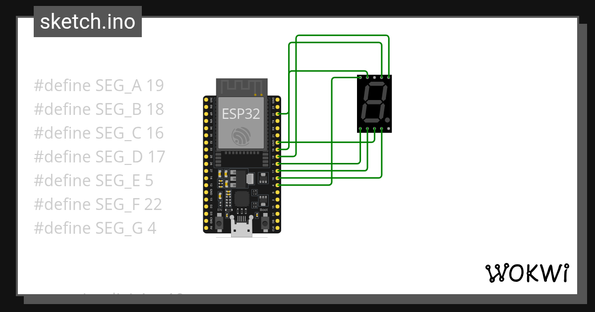 LED SERIES - Wokwi ESP32, STM32, Arduino Simulator
