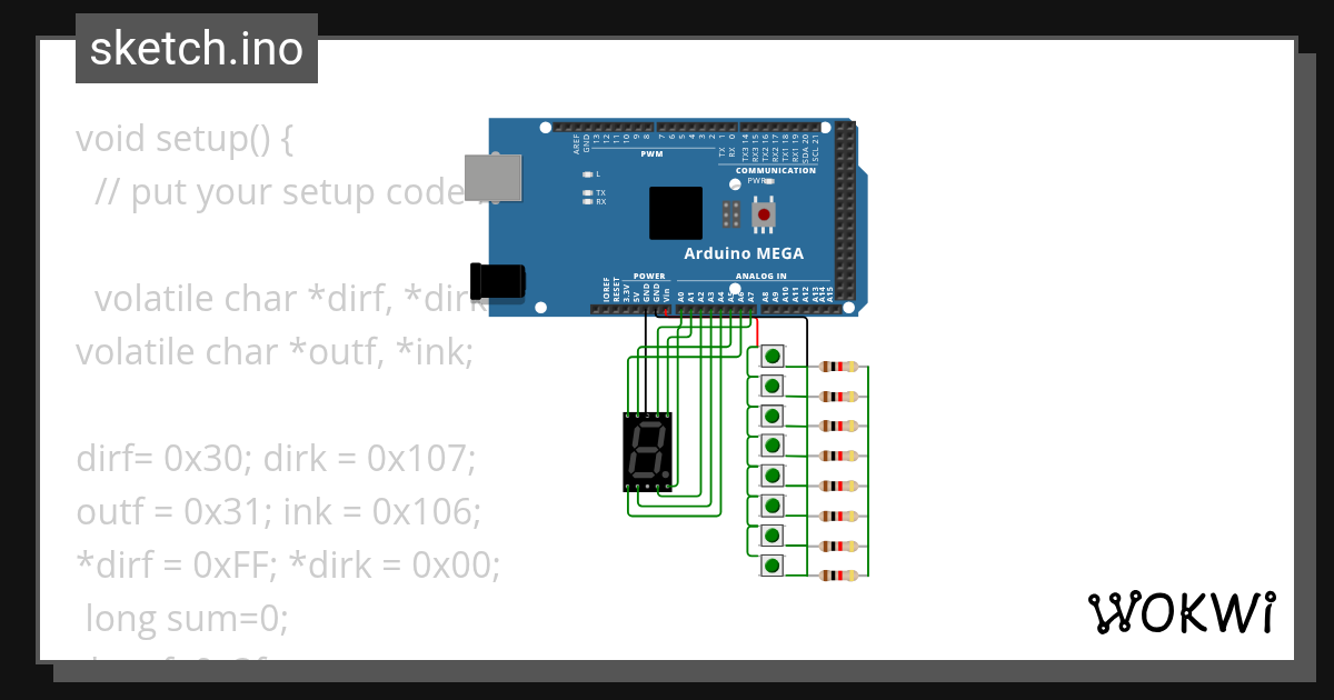 Switch_Sevensegment_2 - Wokwi ESP32, STM32, Arduino Simulator
