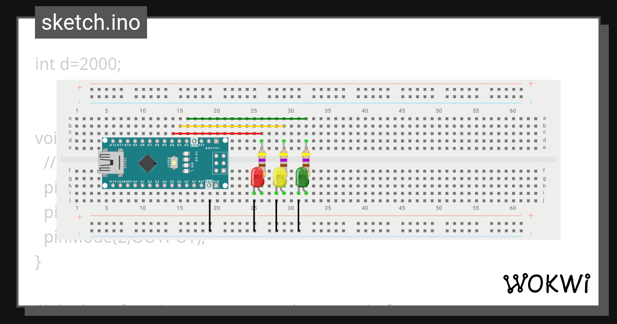 LED_06 - Wokwi ESP32, STM32, Arduino Simulator
