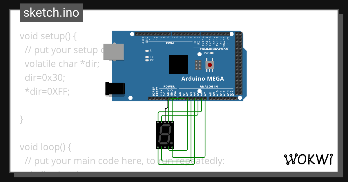 SEVEN SEG - Wokwi ESP32, STM32, Arduino Simulator SEVEN SEG - Wokwi ESP32, STM32, Arduino Simulator