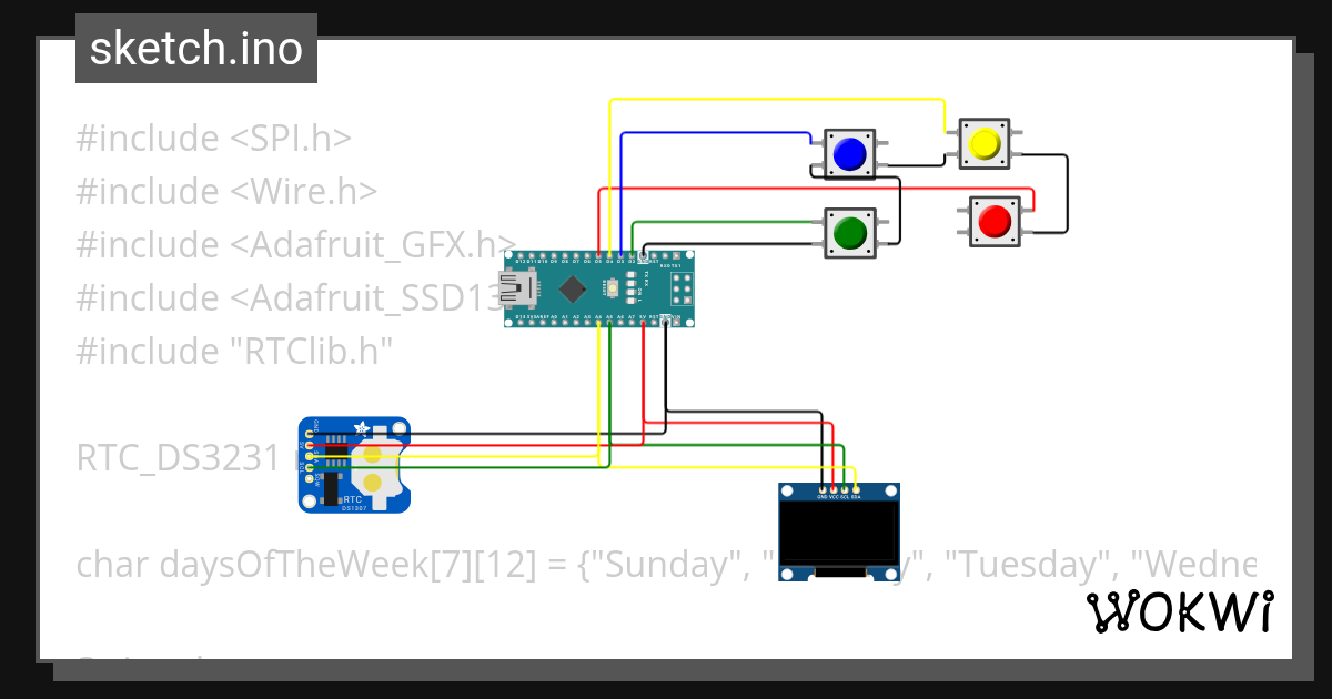 Oled Rtc Wokwi Esp32 Stm32 Arduino Simulator