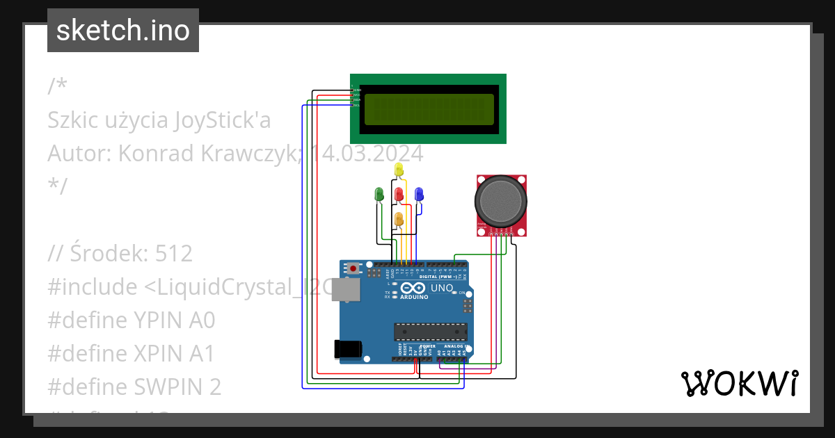 JoyStick - Wokwi ESP32, STM32, Arduino Simulator