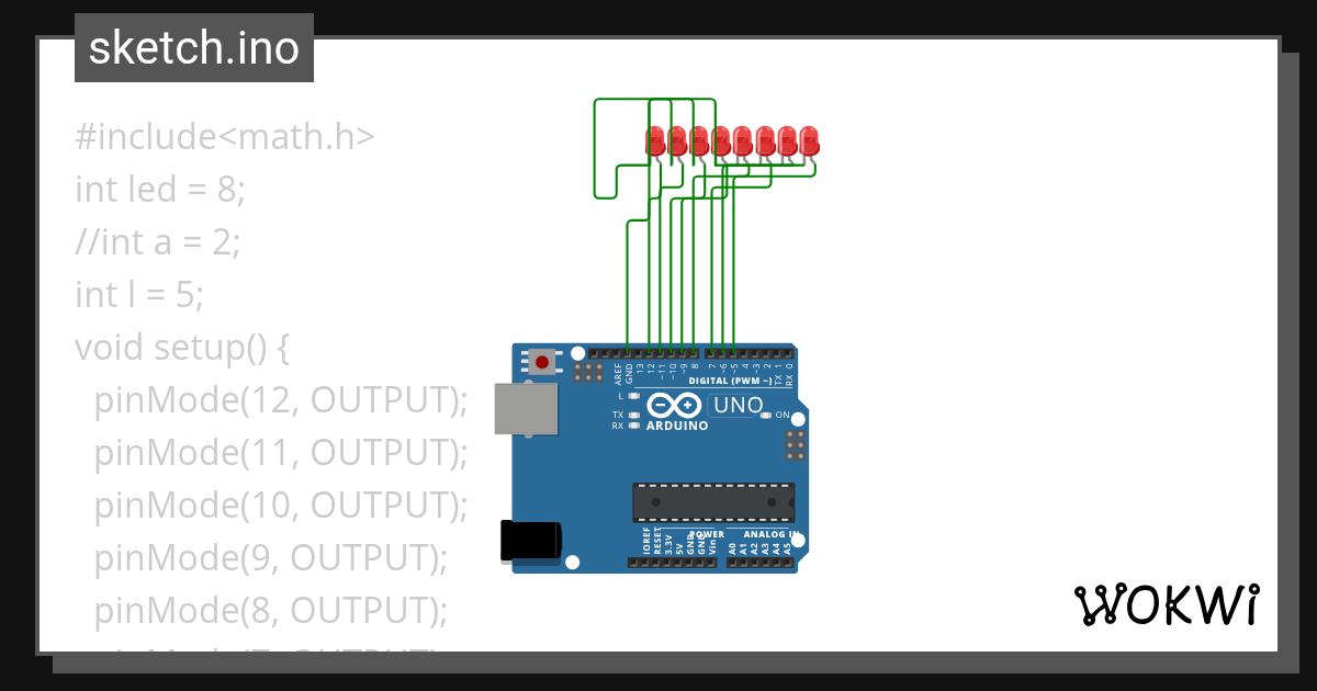 led_print_binary_print_2 - Wokwi ESP32, STM32, Arduino Simulator