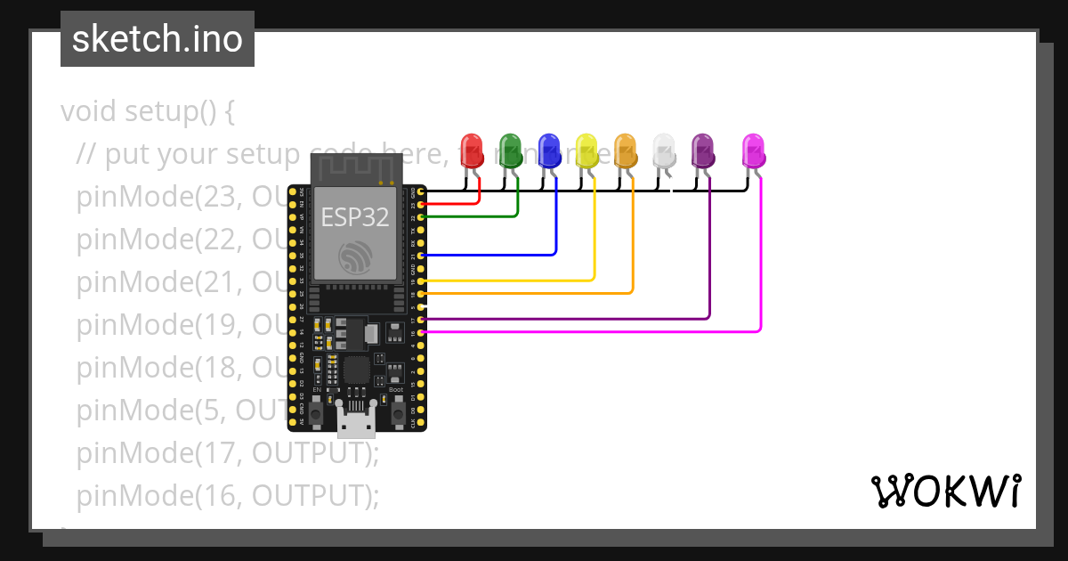 Tugas 1 percobaan 2 - Wokwi ESP32, STM32, Arduino Simulator