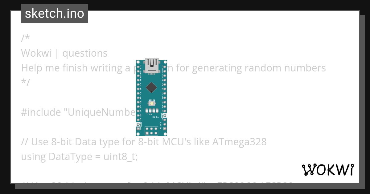UniqueNumber Copy - Wokwi ESP32, STM32, Arduino Simulator UniqueNumber Copy - Wokwi ESP32, STM32, Arduino Simulator