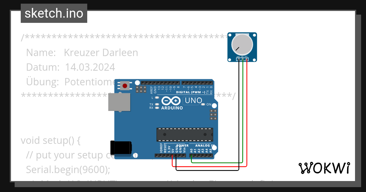 Potentiometer Wokwi Esp32 Stm32 Arduino Simulator 7122