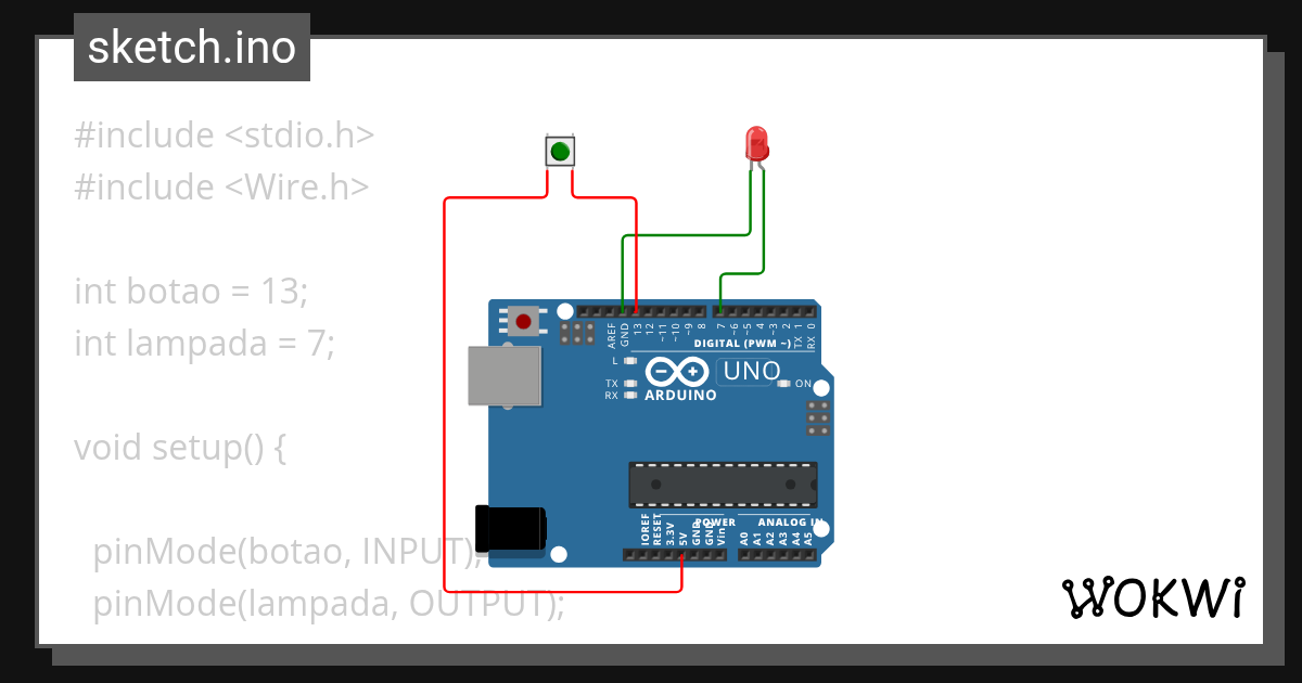 Teste IOs - Wokwi ESP32, STM32, Arduino Simulator Teste IOs - Wokwi ESP32, STM32, Arduino Simulator