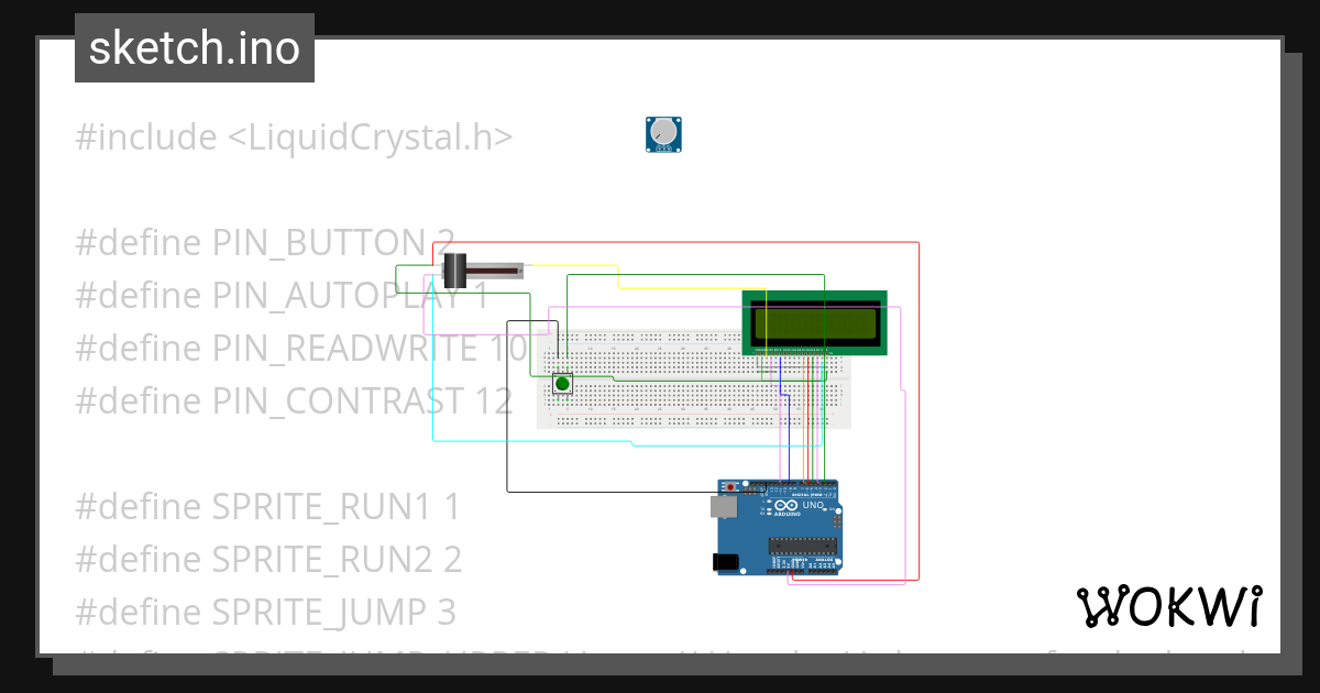 Runner Game Wokwi Esp32 Stm32 Arduino Simulator