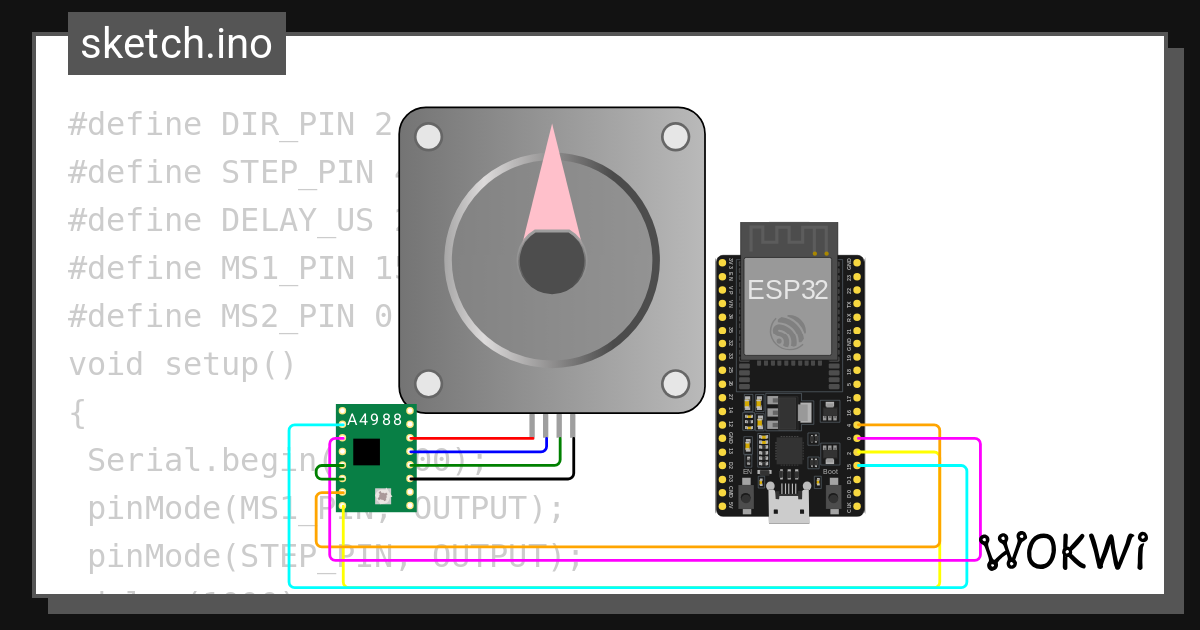 Half Step Wokwi Esp32 Stm32 Arduino Simulator 
