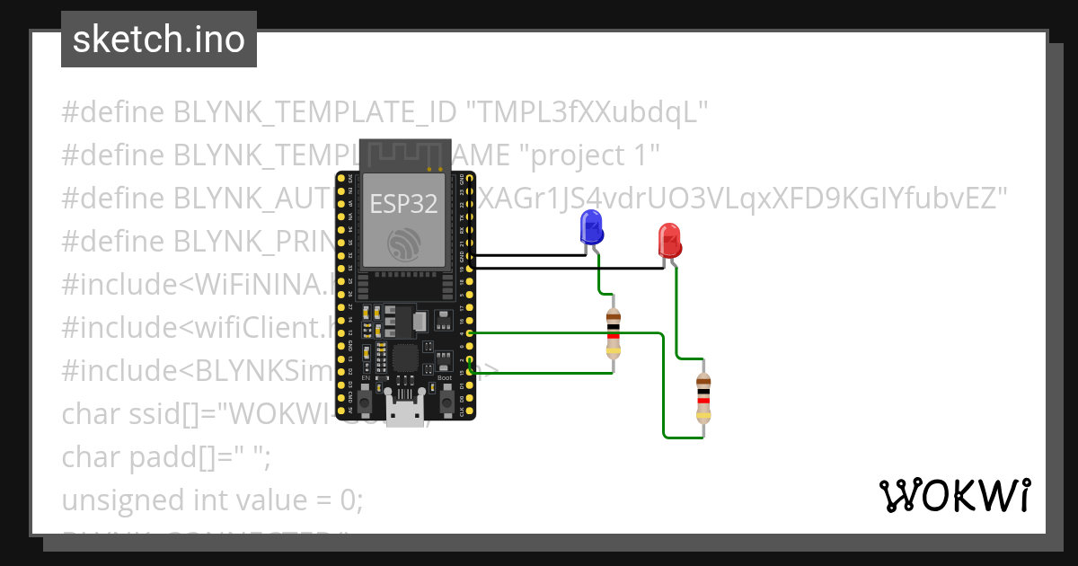 led_ar cloud - Wokwi ESP32, STM32, Arduino Simulator