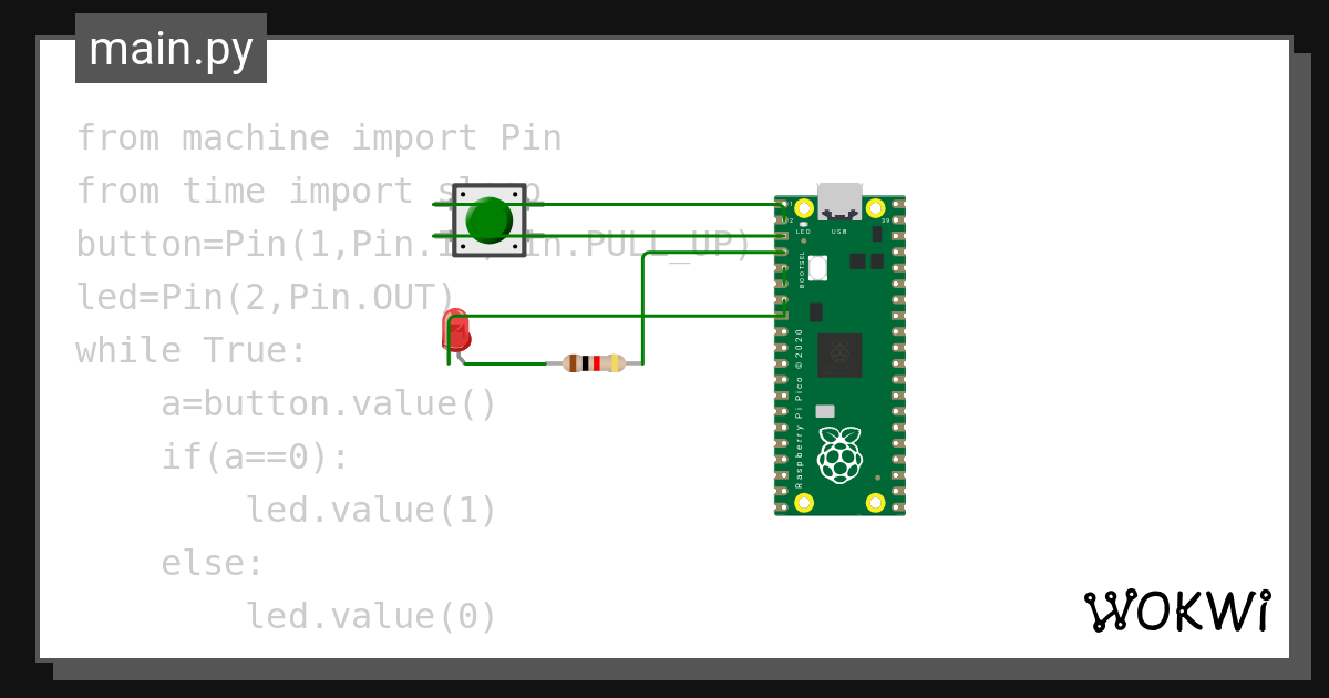 Push Button Wokwi Esp32 Stm32 Arduino Simulator 2295