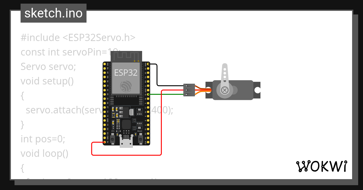 Servometer Wokwi Esp32 Stm32 Arduino Simulator