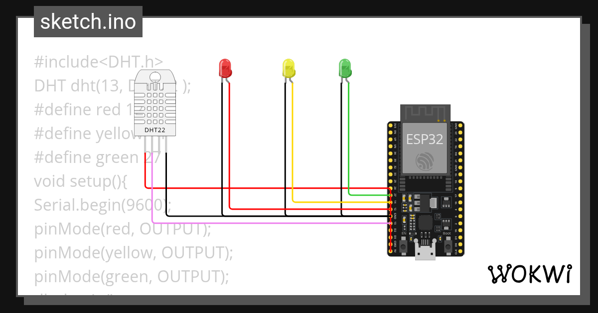 NODEMCU_DHT22_led - Wokwi ESP32, STM32, Arduino Simulator
