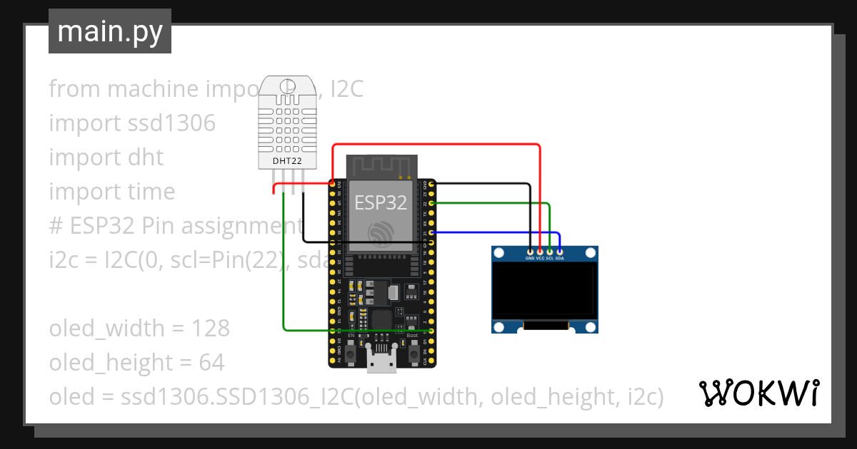 Esp32 Micropython Ssd1306 Copy Wokwi Esp32 Stm32 Arduino Simulator