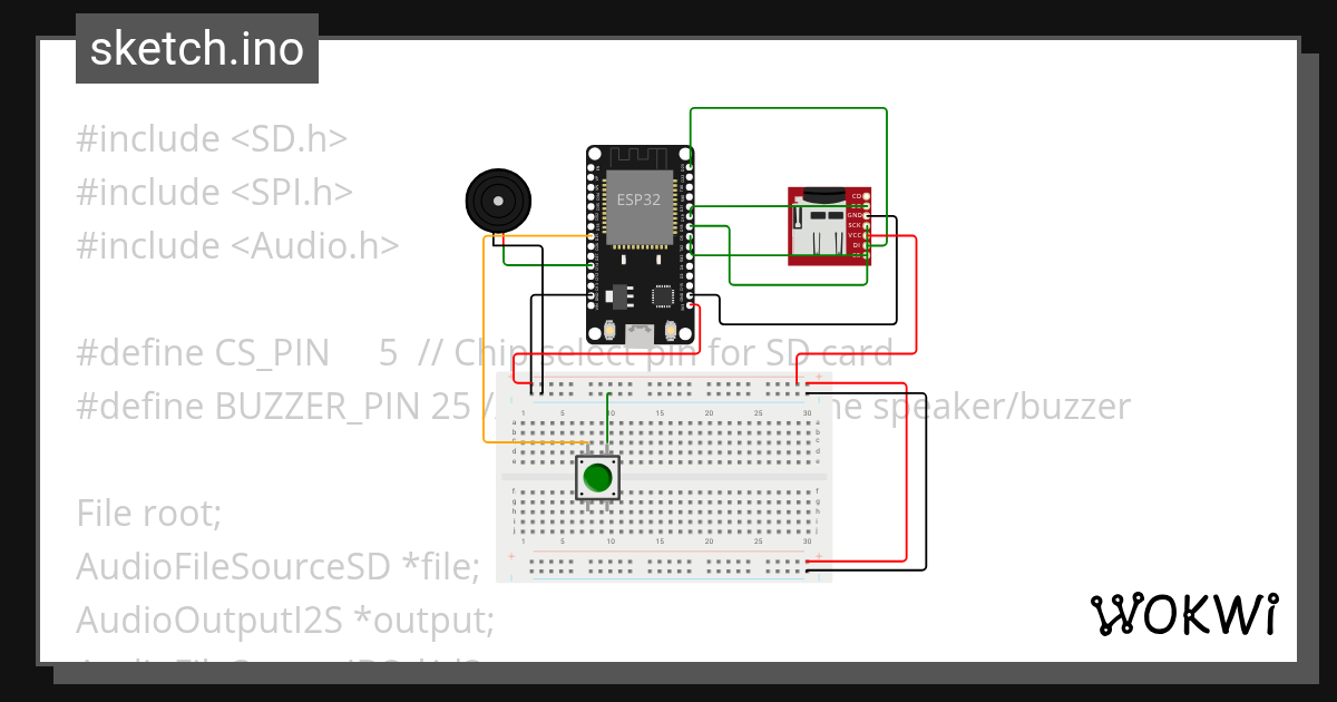 W Breadboard - Wokwi ESP32, STM32, Arduino Simulator