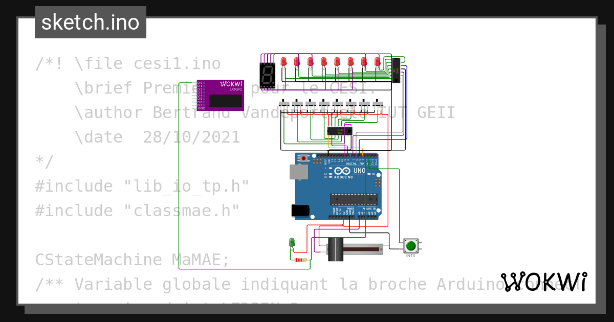 Tp2 Modif Du Td1 Wokwi Esp32 Stm32 Arduino Simulator