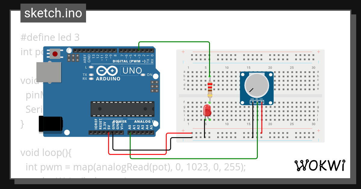 pwm arduino - Wokwi ESP32, STM32, Arduino Simulator
