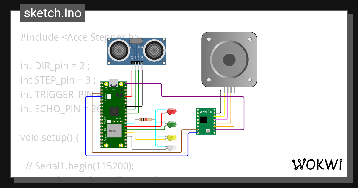 task2 - Wokwi ESP32, STM32, Arduino Simulator