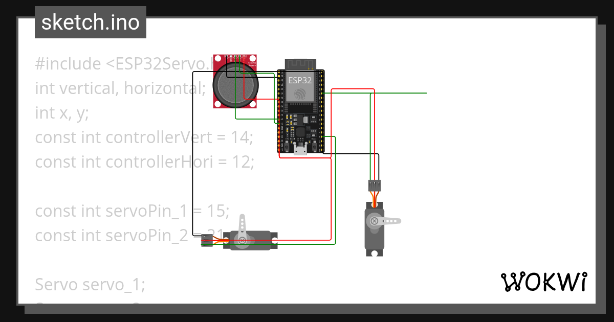 Servojoystick Wokwi Esp32 Stm32 Arduino Simulator