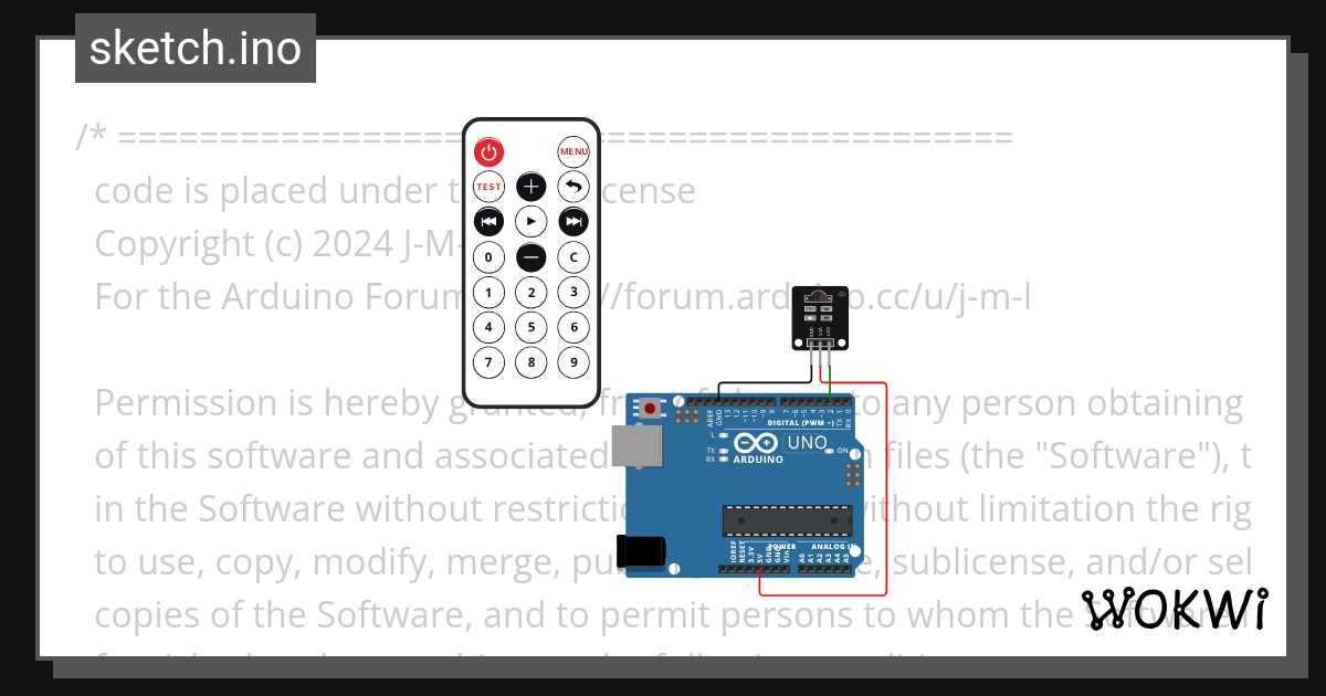 IRremote with modern API - Wokwi ESP32, STM32, Arduino Simulator