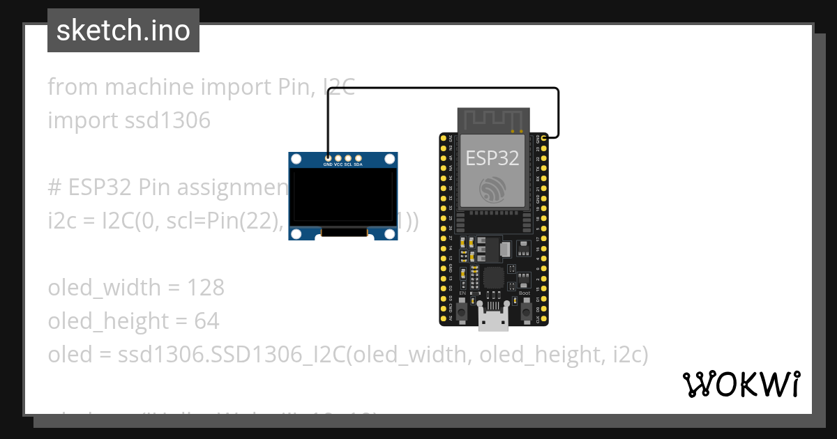 oled - Wokwi ESP32, STM32, Arduino Simulator