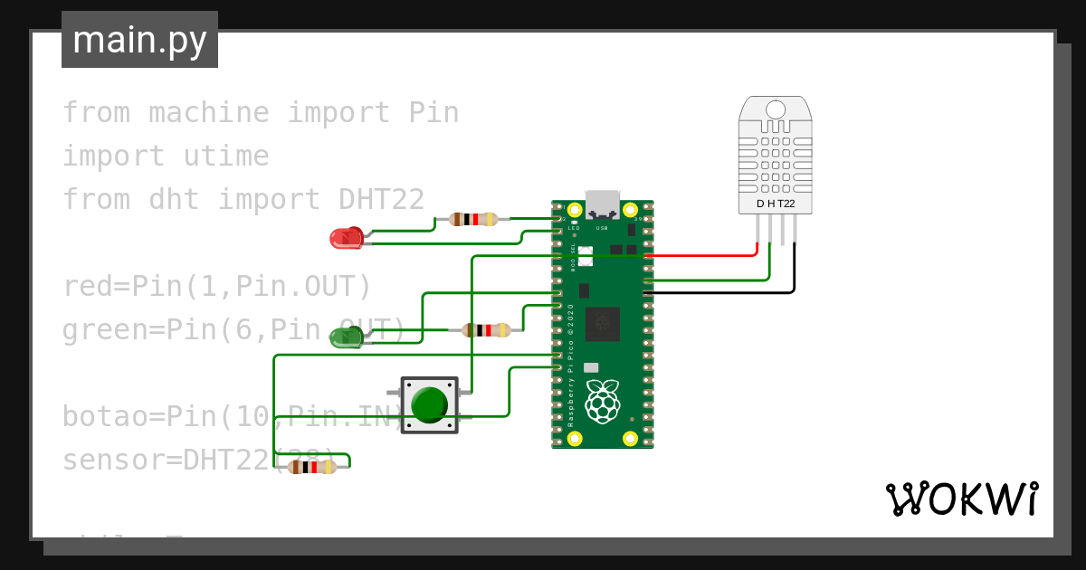 Sensor De Temperatura E Humidade Wokwi Esp32 Stm32 Arduino Simulator 2031