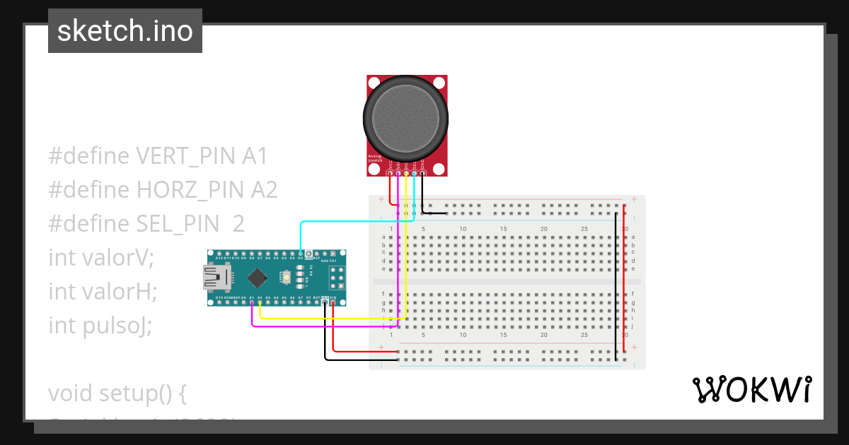 Uso Joystick V1 - Wokwi ESP32, STM32, Arduino Simulator Uso Joystick V1 - Wokwi ESP32, STM32, Arduino Simulator
