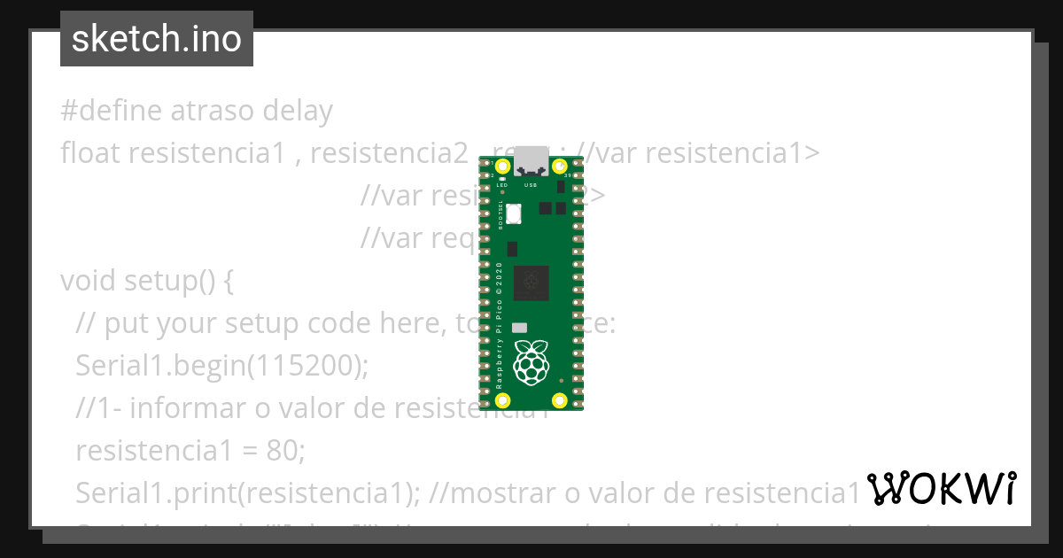 zoreia calculo de req em paralelo (3) - Wokwi ESP32, STM32, Arduino ... zoreia calculo de req em paralelo (3) - Wokwi ESP32, STM32, Arduino ...