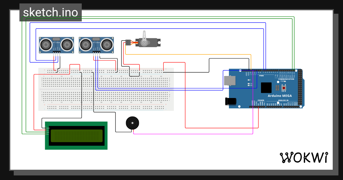 Ultrasonic radar by Mohammed Al-Bazi - Wokwi ESP32, STM32, Arduino ... Ultrasonic radar by Mohammed Al-Bazi - Wokwi ESP32, STM32, Arduino ...