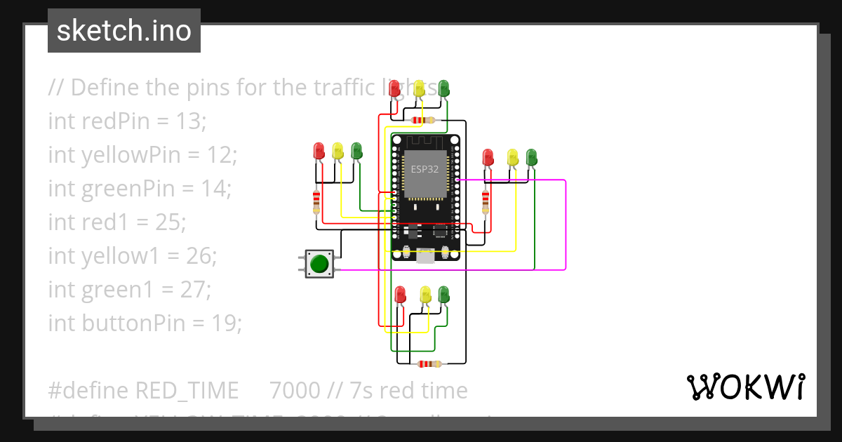 Traffic light_pavithra - Wokwi ESP32, STM32, Arduino Simulator