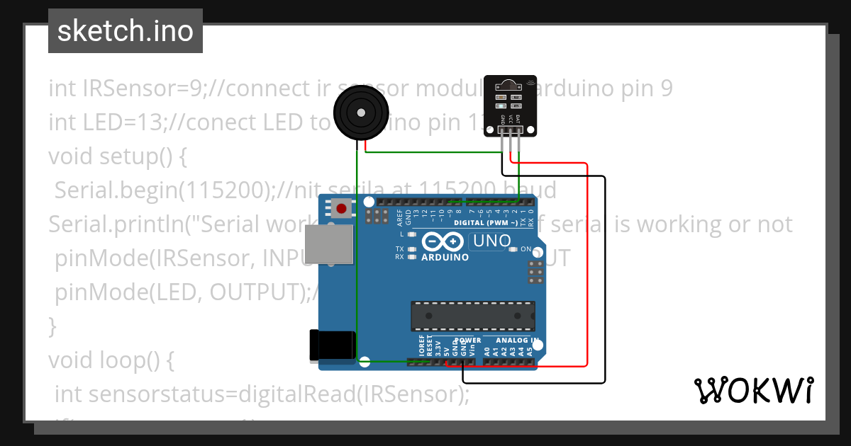 IR SENSOR Copy - Wokwi ESP32, STM32, Arduino Simulator IR SENSOR Copy - Wokwi ESP32, STM32, Arduino Simulator