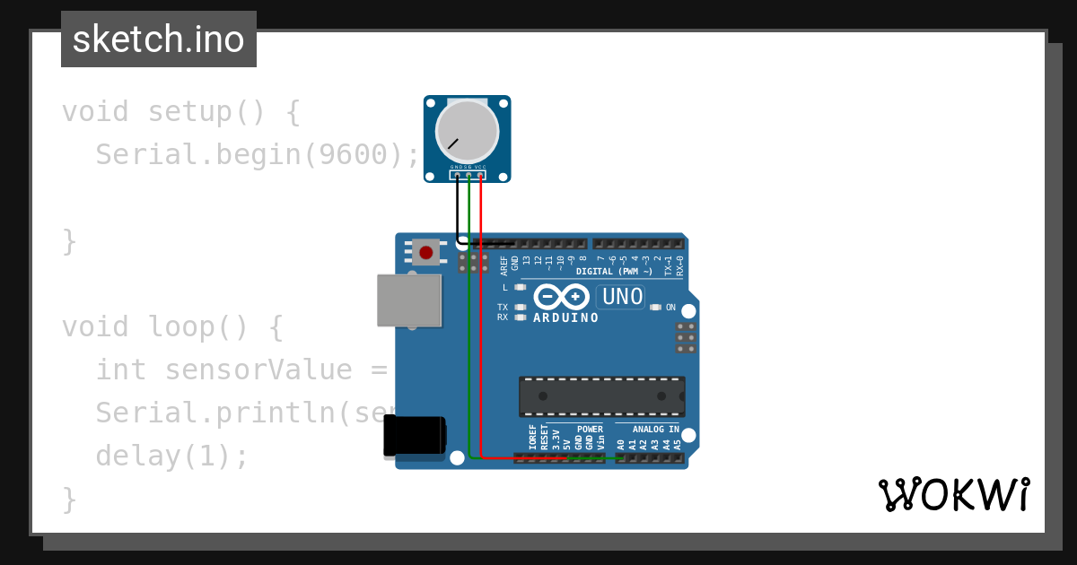 Potentiometer Plotter Wokwi Esp32 Stm32 Arduino Simulator