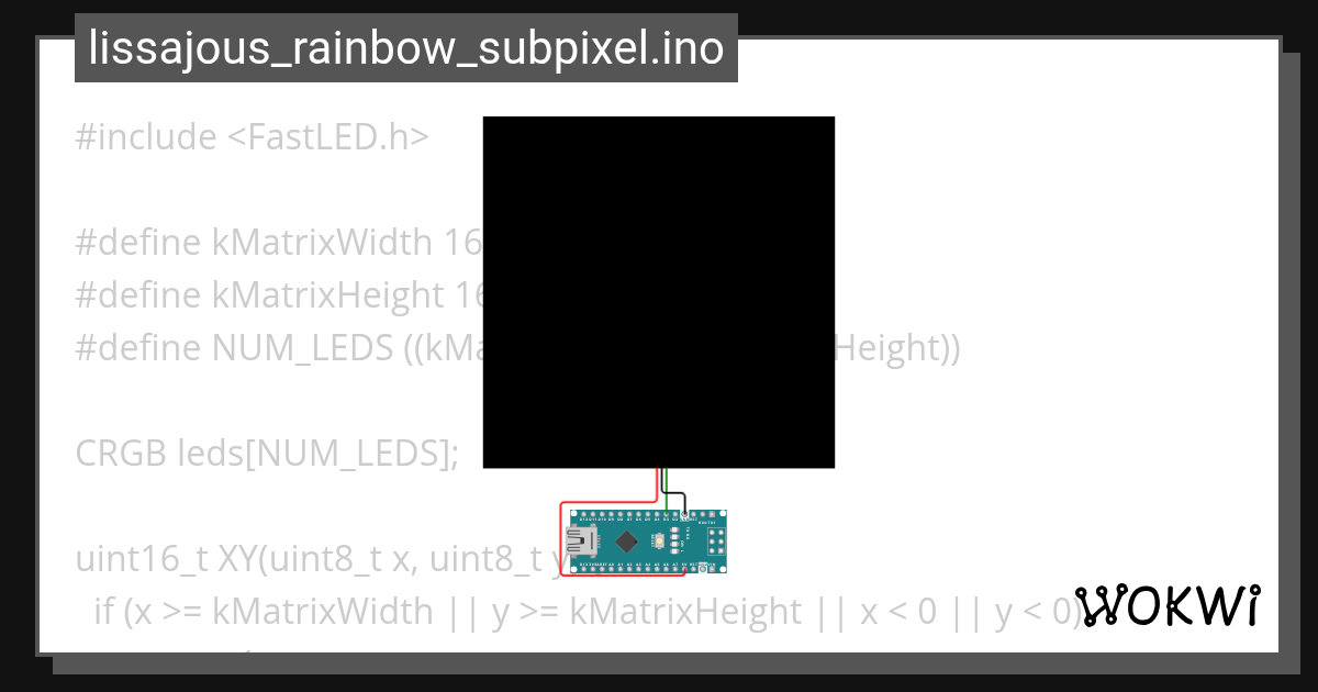 lissajous_rainbow_subpixel2 - Wokwi ESP32, STM32, Arduino Simulator