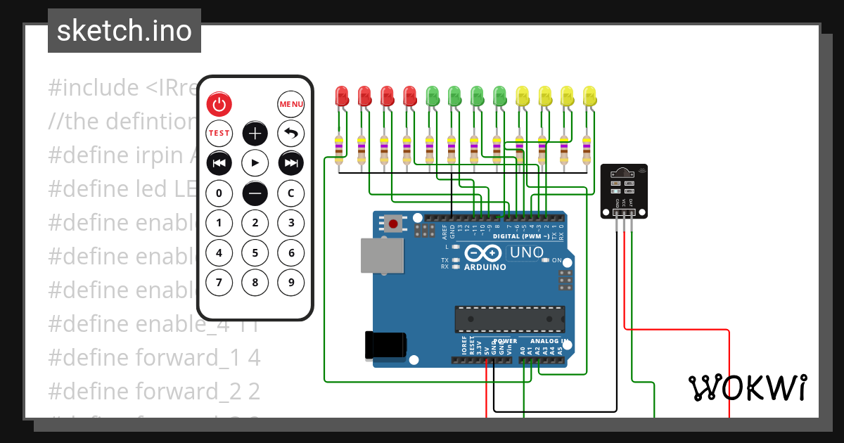 IR_Step - Wokwi ESP32, STM32, Arduino Simulator
