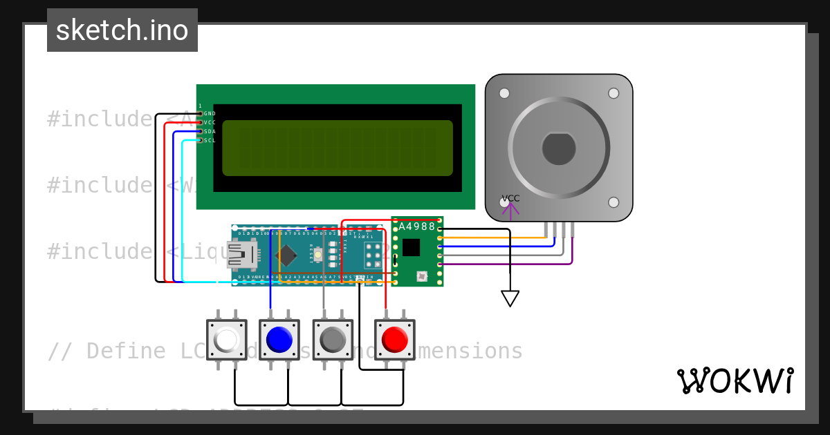 Stepper Motor Project Wokwi Esp32 Stm32 Arduino Simulator 2423
