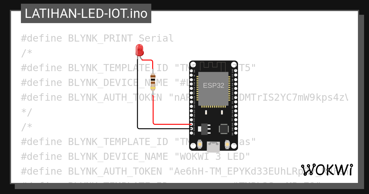 Blynk 1 Led Wokwi Esp32 Stm32 Arduino Simulator 7995