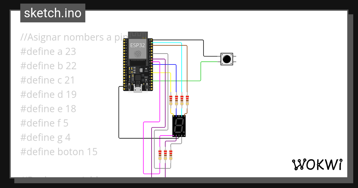 proyecto 1 - Wokwi ESP32, STM32, Arduino Simulator
