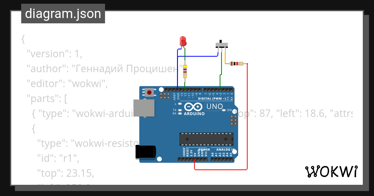 Knopka Wokwi Esp32 Stm32 Arduino Simulator 7665