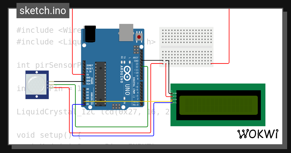 Tugas Pir Sensor Wokwi Esp32 Stm32 Arduino Simulator