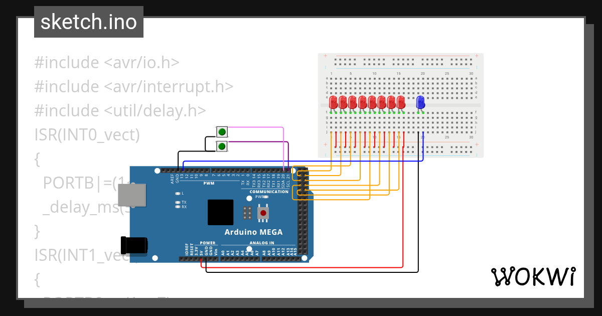 Multiple Interrupt Wokwi Esp32 Stm32 Arduino Simulator 