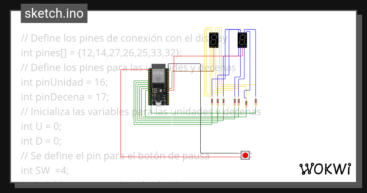 Contador Tarea Que Se Para Wokwi Esp32 Stm32 Arduino Simulator 