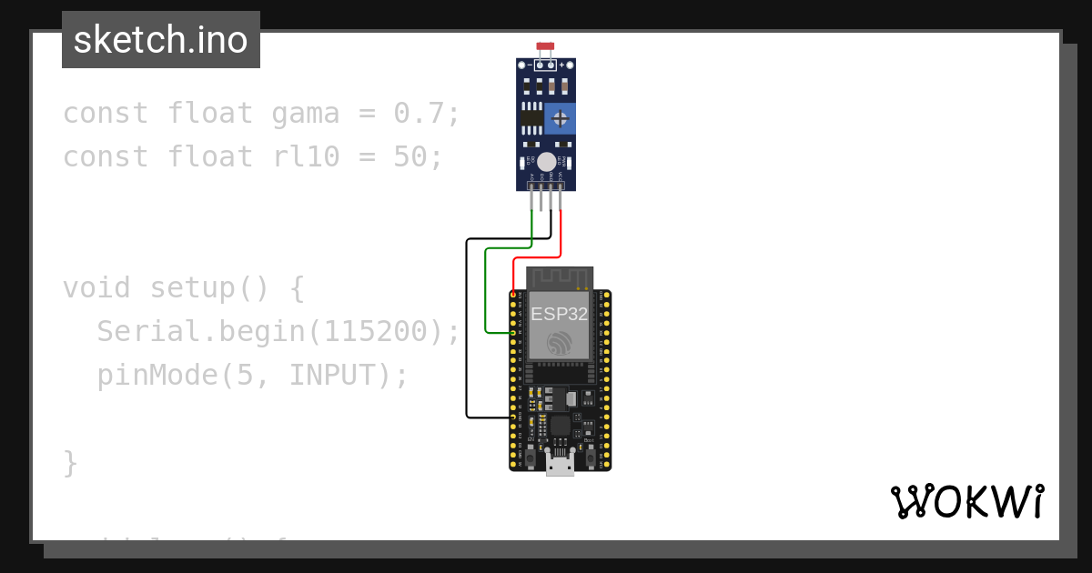Sensor Ldr Licht Sensor Wokwi Esp32 Stm32 Arduino Simulator