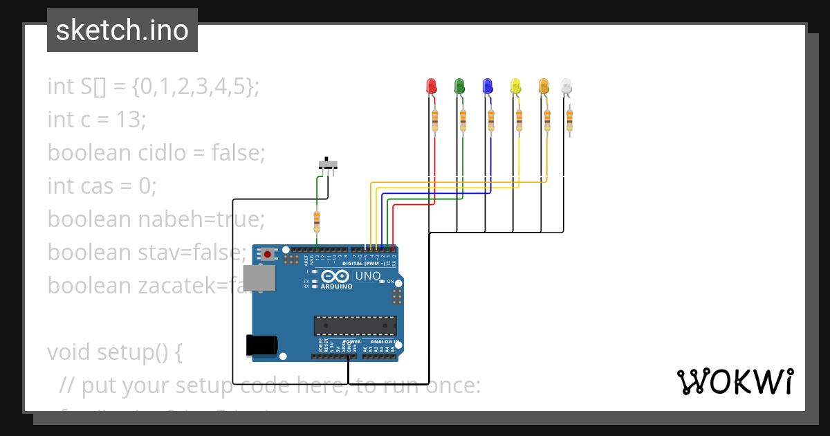 Přejezd Kontrola 1 millis správny - Wokwi ESP32, STM32, Arduino Simulator
